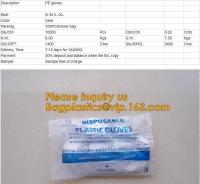 China Disposable Clear Poly Hybrid Stretch Gloves PE Food Handling 100pcs per Box for sale