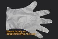 China Disposable PE Plastic Gloves for Food Handling Waterproof Kitchen Cooking 100pcs per Box for sale