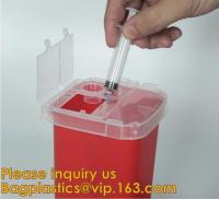 China Medical Disposable Sharp Container 30 Liter UN3291 Square Sharps Container for Medical Waste Disposal for sale