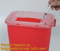 China Medical Disposable Sharp Container 30 Liter UN3291 Square Sharps Container for Medical Waste Disposal for sale