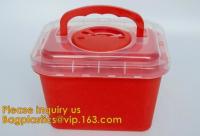 China Medical Disposable Sharp Container 30 Liter UN3291 Square Sharps Container for Medical Waste Disposal for sale