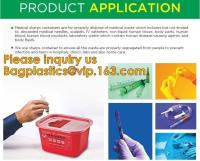 China Medical Waste Sharps Disposal Container 1L Leak Proof Puncture Resistant Polypropylene for sale