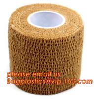 China Veterinary Cohesive Bandage 2.5cm x 4.5m Waterproof Non-Woven Elastic Compression Wrap for sale