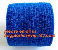 China Veterinary Cohesive Bandage 2.5cm x 4.5m Waterproof Non-Woven Elastic Compression Wrap for sale