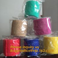 China Self Adhesive Cohesive Bandage 5cm x 4.5m Nonwoven Elastic Vet Wrap for Horse Pet Care Sports Medical Use for sale