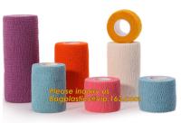 China Nonwoven Self Adhesive Colored Vet Wrap Pet Care Sports Elastic Cohesive Bandage 4.5m for sale
