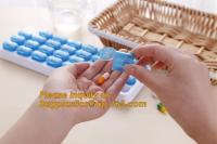 China Clear Round Plastic Weekly 7 Day Pill Box Eco Friendly Wholesale Pill Case High Quality 7 Compartments for sale
