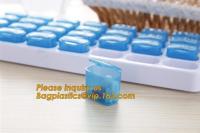 China Clear Round Plastic Weekly 7 Day Pill Box Eco Friendly Wholesale Pill Case High Quality 7 Compartments for sale