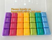 China Clear Round Plastic Weekly 7 Day Pill Box Eco Friendly Wholesale Pill Case High Quality 7 Compartments for sale