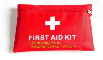 China Canvas First Aid Trauma Kit with Medical Blanket for Camping Hiking Car Family Medical Grade 100 Piece for sale
