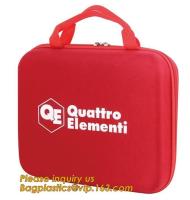 China Custom Logo EVA Hard First Aid Kit Case Outdoor Medical Portable Compact Red Empty 20x14x6cm for sale