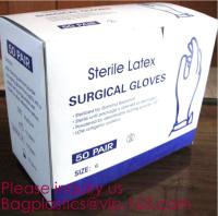 China 4 Mil Powder Free Latex Gloves Disposable Food Service Industrial Grade 9.5 Inch for sale
