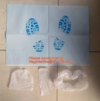 China Disposable Plastic Car Seat Cover Set 130x80cm LDPE Steering Wheel Cover Car Foot Mat 54x50cm for sale
