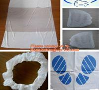 China Disposable 5-in-1 Auto Repair Plastic Car Seat Cover Kit 130x80cm PE Steering Wheel Cover for sale