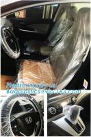 China Disposable Non Woven Steering Wheel Cover 16 Inch Dustproof Protective Car Cover Print Logo for sale