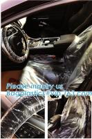 China Disposable Non Woven Steering Wheel Cover 16 Inch Dustproof Protective Car Cover Print Logo for sale