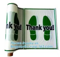 China Disposable PE Car Floor Mat 54x50cm Printable Auto Foot Mat for Auto Repair Shops for sale