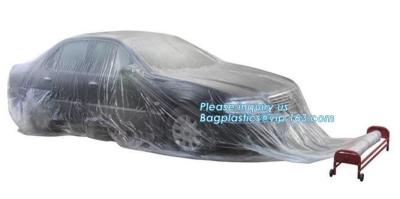 China Disposable 5 in 1 Car Clean Kit PE Seat Cover Steering Wheel Cover Gear Shift Cover 130x80cm for sale