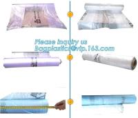 China HDPE Auto Paint Masking Film 8-11 Micron 95cm Width Electrostatic Protection for Automotive Painting for sale