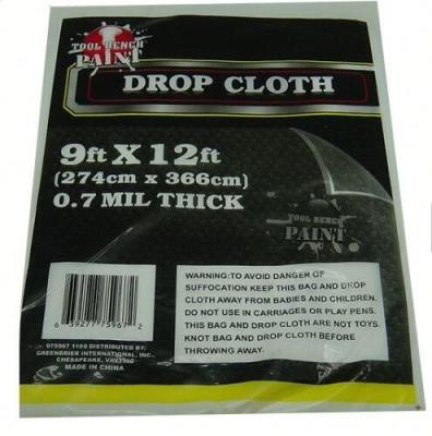 China Disposable HDPE Plastic Drop Cloth 8-11 Micron Paint Protection Film 95cm Width for sale