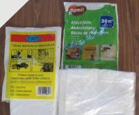 China Disposable HDPE Plastic Drop Cloth 8-11 Micron Paint Protection Film 95cm Width for sale