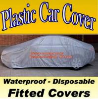 China HDPE Plastic Overspray Protective Car Cover 3.8x6.6m Moisture Proof Transparent PE Film for sale