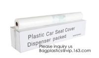 China Disposable Plastic Car Seat Cover Roll 200pcs 80x130cm Universal Fit Automotive Interior Protection for sale