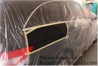 China Pre-Taped Masking Film 10 Micron 20x250 Feet for Auto Painting Surface Protection for sale