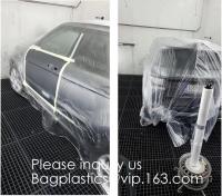 China Pre-Taped Masking Film 10 Micron 20x250 Feet for Auto Painting Surface Protection for sale