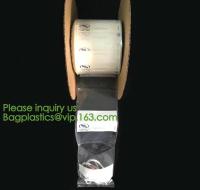 China Pre-Opened Poly Auto Bags on Roll LDPE HDPE PP for Packaging Machines 100mm Width for sale