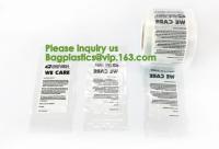 China 1.5 mil Clear Pre-Opened Poly Auto Bags on Roll for Packaging Machines 100 Pcs for sale