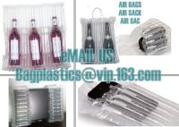 China Inflatable Air Bag for Wine Bottle 9 Air Columns 75μm PA PE Protective Cushion Hand Bag Packaging for sale