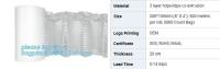 China Air Cushion Films Bubble Dunnage Pillow Air Bag 0.055-0.2mm Thickness Custom Size Packaging for sale