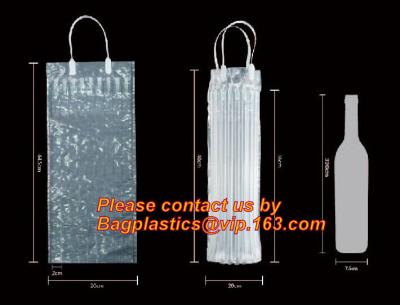 China Double Layer Air Column Bubble Cushion Bag 0.055mm Thickness Custom Size for Shockproof Packaging for sale