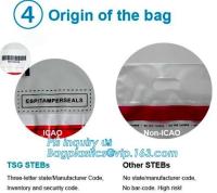China Tamper Evident Plastic Bank Deposit Security Bags 0.045mm 5000pcs for sale