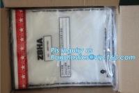 China Tamper Evident Plastic Bank Deposit Bag 0.045mm to 0.2mm Thickness Custom Size for sale