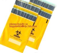 China Biodegradable Tamper Evident Security Bag Self Seal Bank Deposit Money Bag 0.045mm LDPE for sale