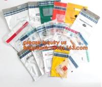 China Tamper Evident Plastic Bank Deposit Security Bags 0.045mm to 0.2mm Thick for sale