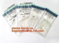 China Tamper Evident Plastic Bank Deposit Bags LDPE 100pcs Security Seal Money Bags for sale