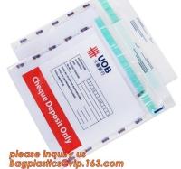 China Tamper Evident Security Bags Plastic Self Adhesive Courier Money Locking Bags 10x16 Inch for sale