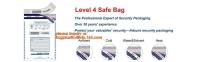 China Transparent Tamper Evident Plastic Bank Deposit Security Bags 10x16 Inch Cash Bags for sale