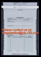 China Plastic Bank Deposit Security Bags with Tamper Evident Seal for Cash Banking 10x16 inch for sale