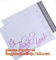 China Custom Logo Printed White Plastic Courier Mailing Bag Self Adhesive Seal Poly Mailer Bags 50-90 Micron for sale