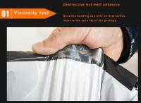 China Tear Resistant PE Poly Mailer Bag with Die Cut Handle Self Sealing 50 Micron Custom Size for sale