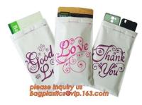 China Custom Logo Black Poly Mailer Padded Envelopes 50 Micron Self Adhesive Express Bags for sale