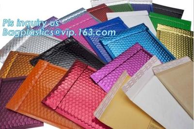 China Custom Printed Bubble Mailers Tear Proof Padded Kraft Paper Jiffy Bags 50-90 Micron Thickness Wholesale for sale
