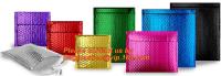 China Custom Metallic Bubble Mailer Self Adhesive Padded Shipping Bag 50-90 Micron Thickness for sale