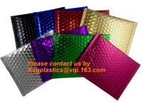 China Custom Metallic Bubble Mailer Self Adhesive Padded Shipping Bag 50-90 Micron Thickness for sale