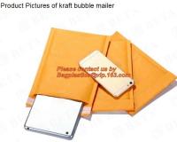 China Kraft Paper Bubble Mailers Self Seal Padded Envelopes 50-90 Micron Thickness Custom Size for sale