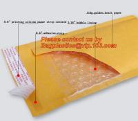 China Kraft Paper Eco Friendly Poly Bubble Mailers 50-90 Micron Self Adhesive Shipping Envelopes Custom Size for sale